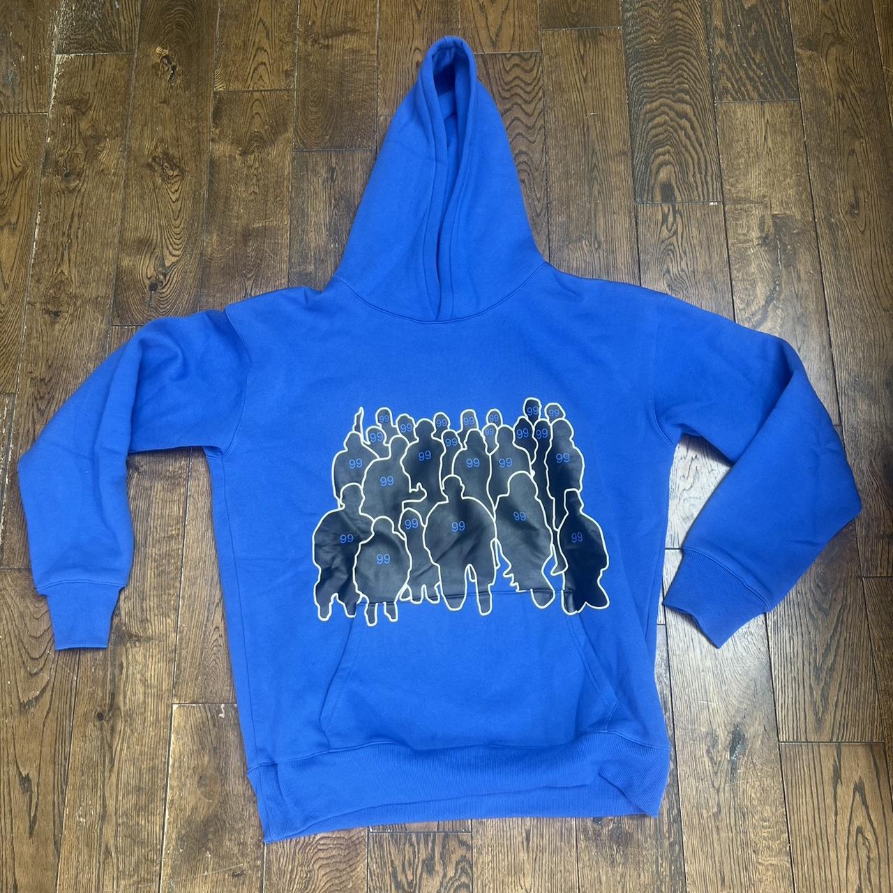 99ByJMS Hoodie Blue Size XL Basically brand new... - Depop