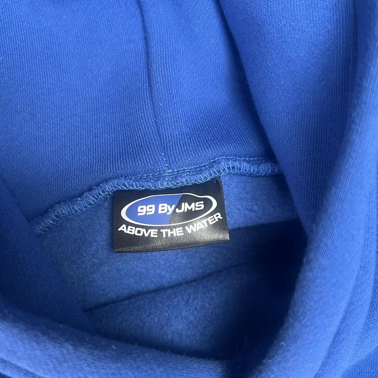 99ByJMS Hoodie Blue Size XL Basically brand new... - Depop