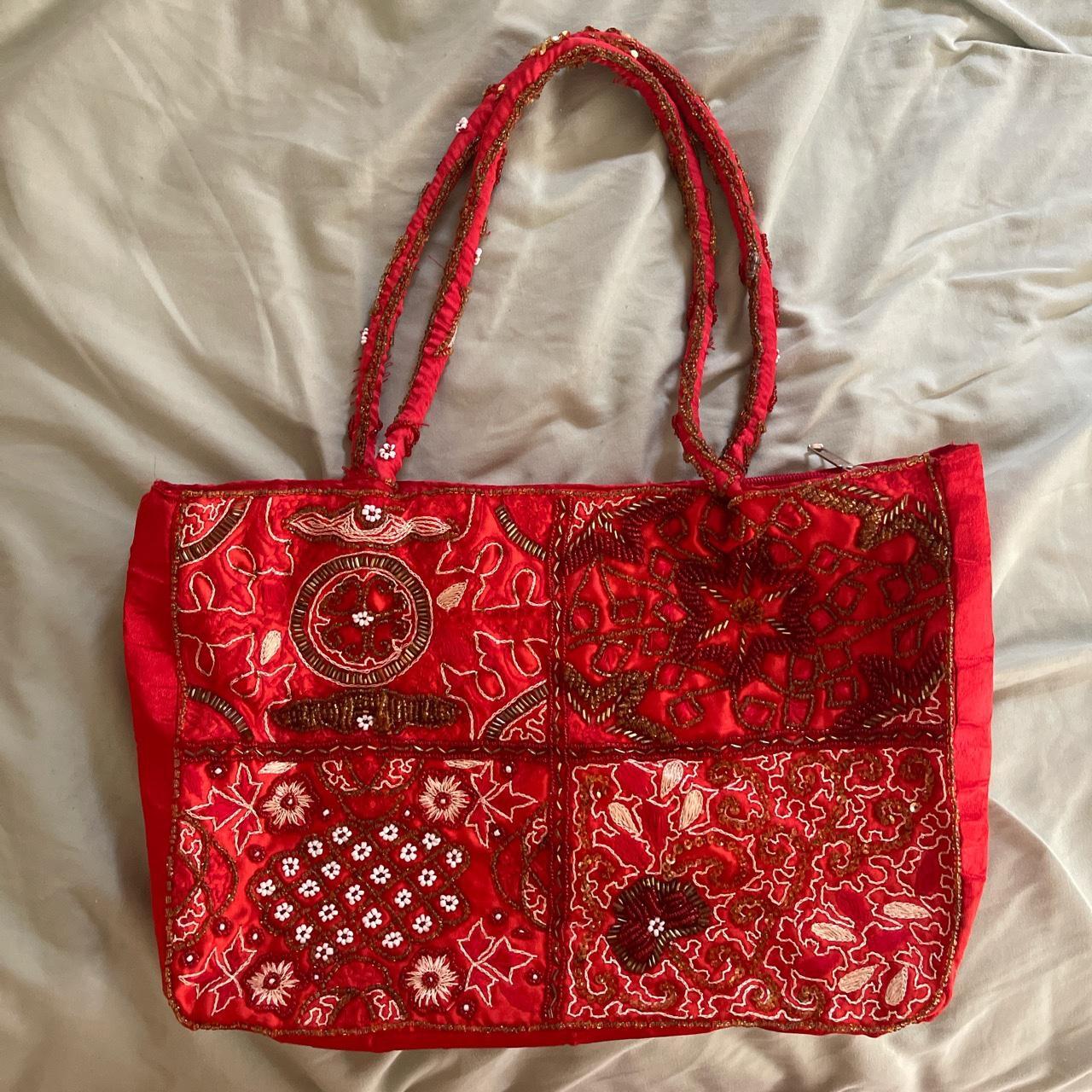 Red Beaded Purse GORGEOUS!! In love with the... - Depop