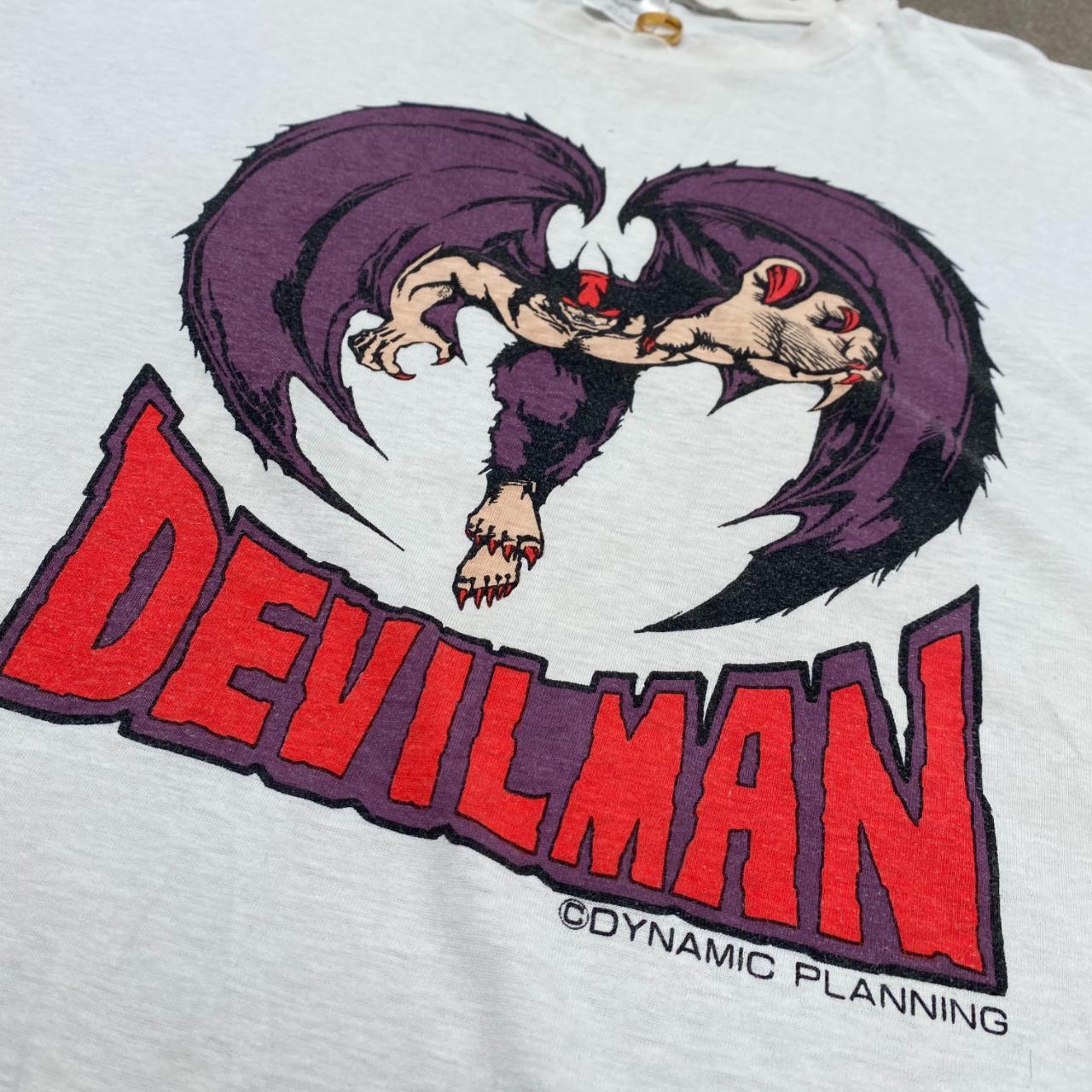 Vintage 90s Devilman Anime tee Barnpresto Japanese... - Depop