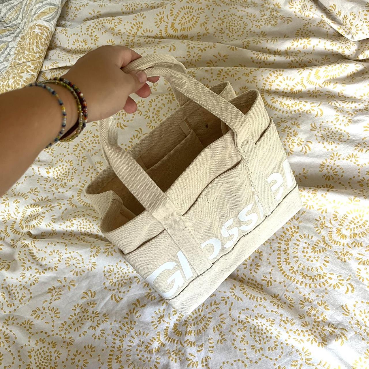 gorgeous Glossier Brooklyn Utility Tote Bag, with an... - Depop