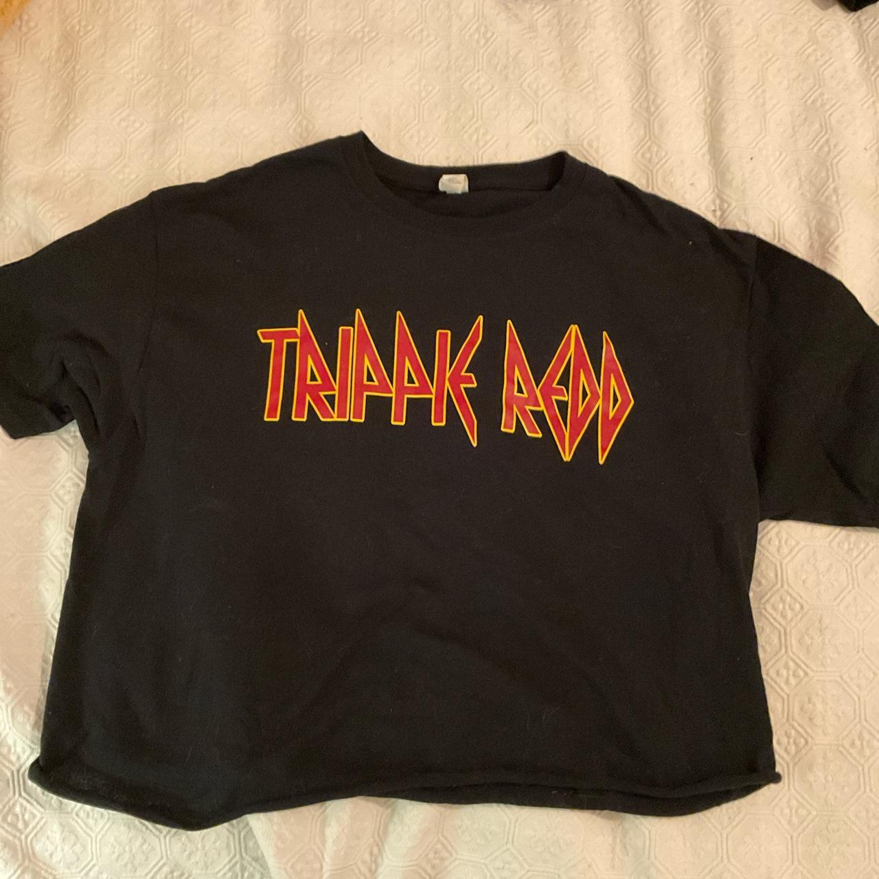 Trippie Redd cropped size medium shirt official... - Depop