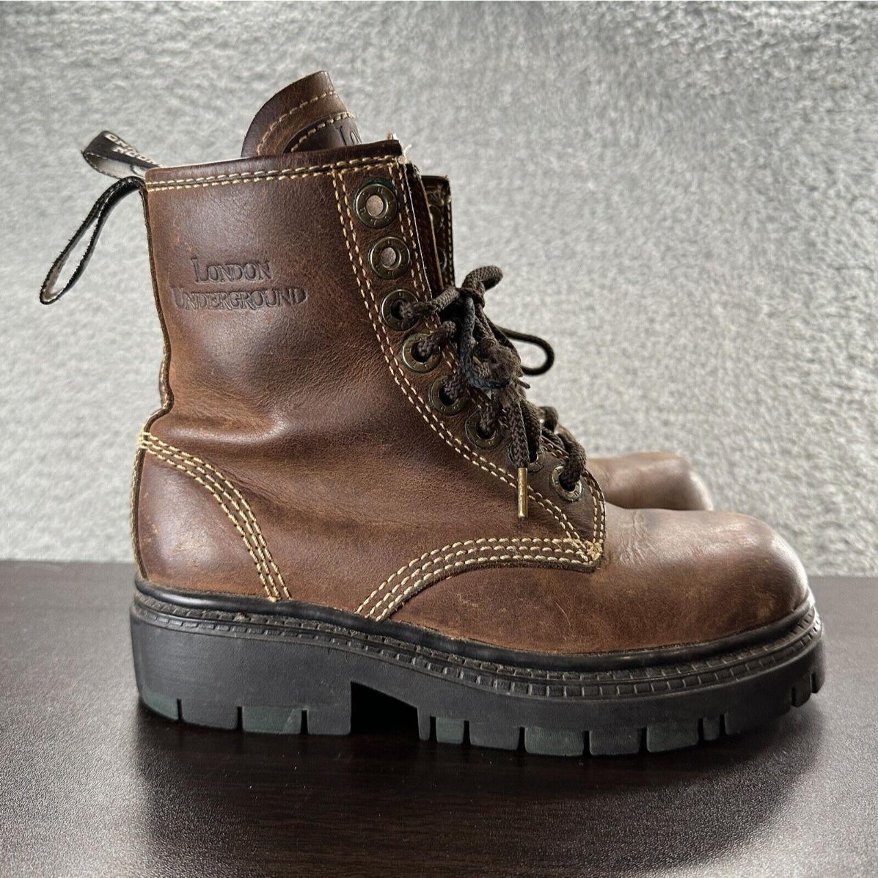 Vintage Y2K London Underground 90s Chunky Platform... - Depop