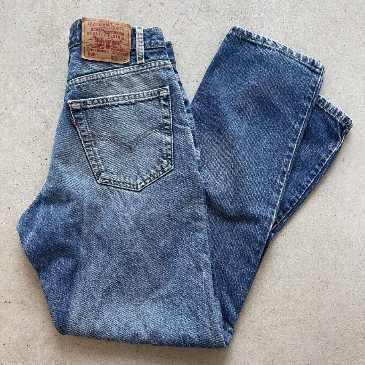 Vintage Levis 550 Jeans Mens 32x34 Relaxed Fit Worn... - Depop