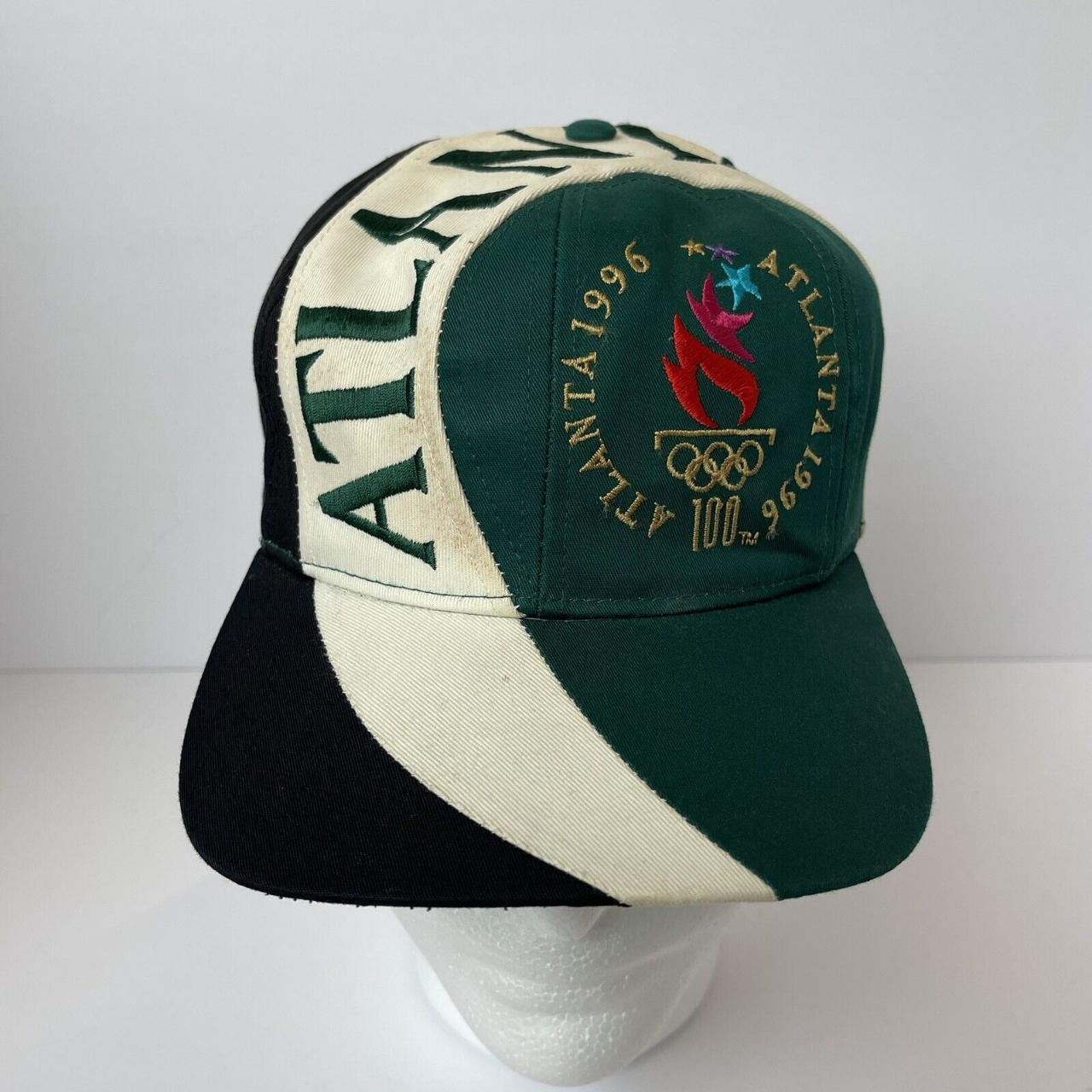 Vintage Atlanta 1996 Olympic Games Script All-Over... - Depop