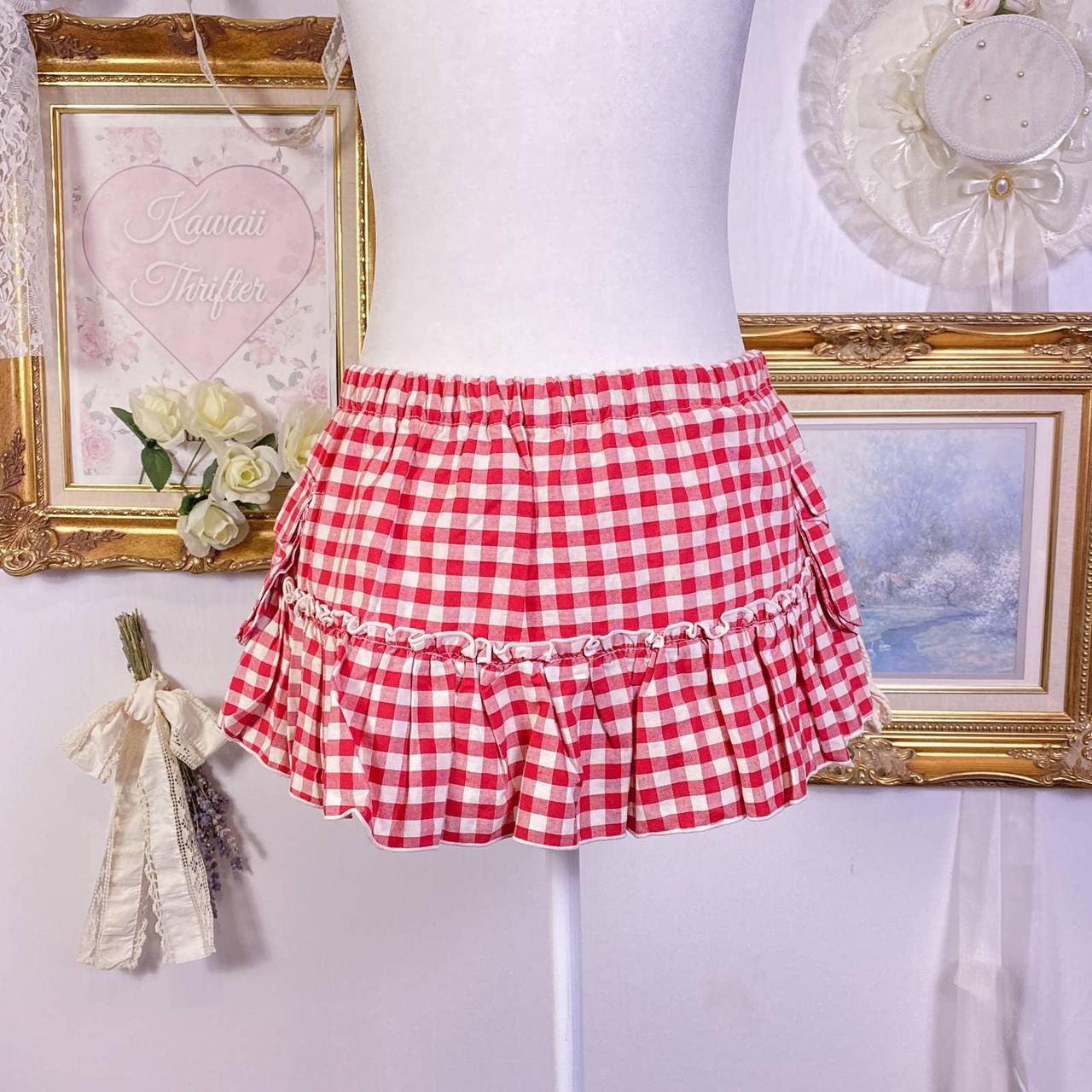Liz lisa gingham plaid culottes skirt Cute skort... - Depop
