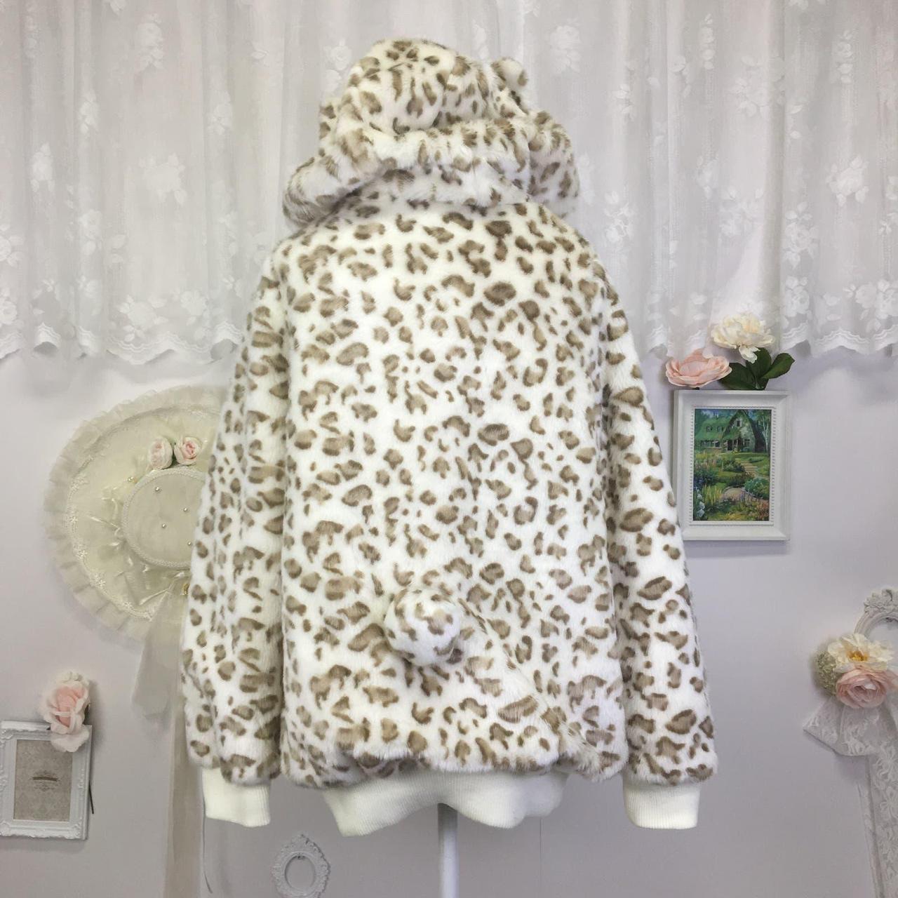 Ank Rouge leopard print jacket with ears and tail... - Depop