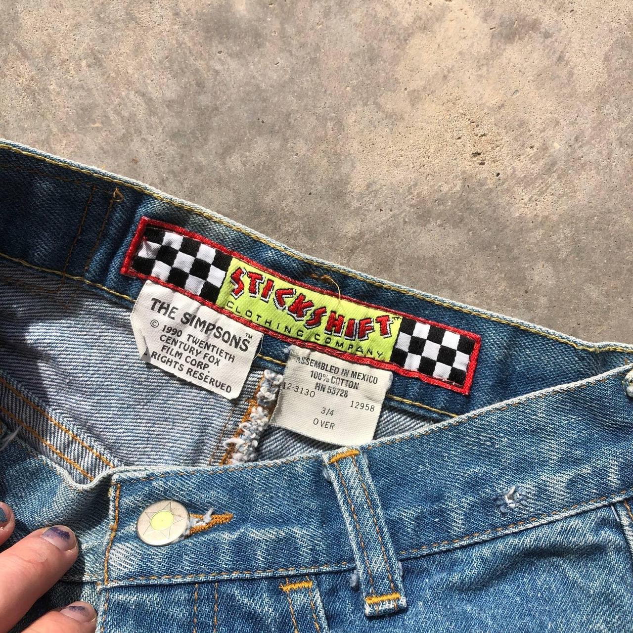 StickShift The Simpsons Jeans Yellow Bart Simpson... - Depop