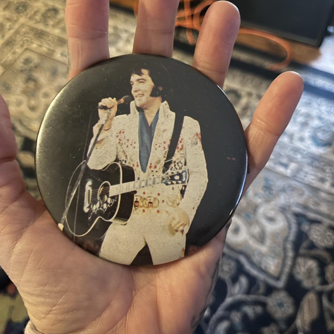 Large Elvis pin. Excellent condition #elvis #ep... - Depop