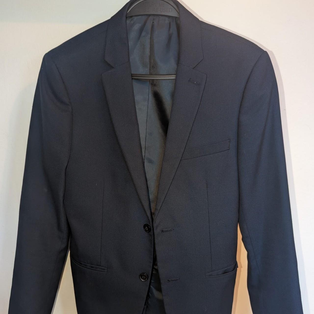 Topman Slim Suit - Navy - Jacket 38R Trousers... - Depop