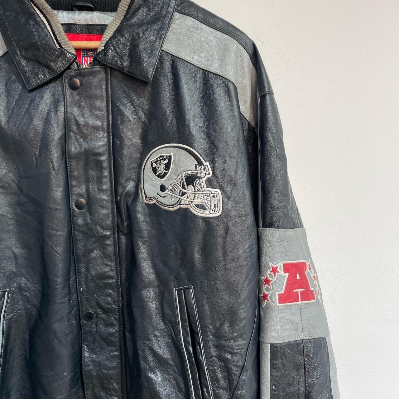 NFL Men's Black and Grey Jacket | Depop