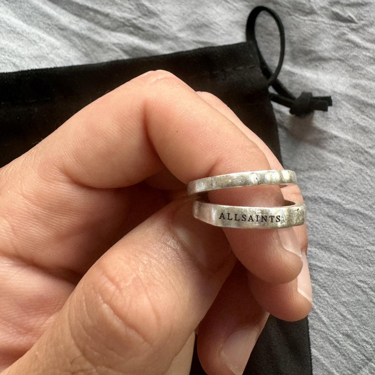 All Saints Josh Sterling Silver 925 Ring Set (Small,... - Depop