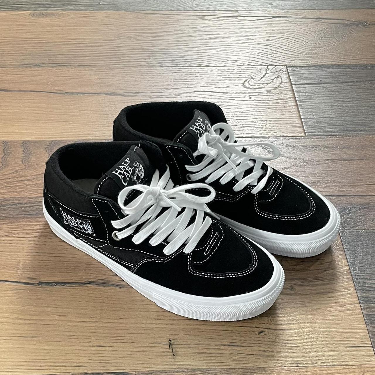 vans half cab skate shoes with pop cush insoles a... - Depop