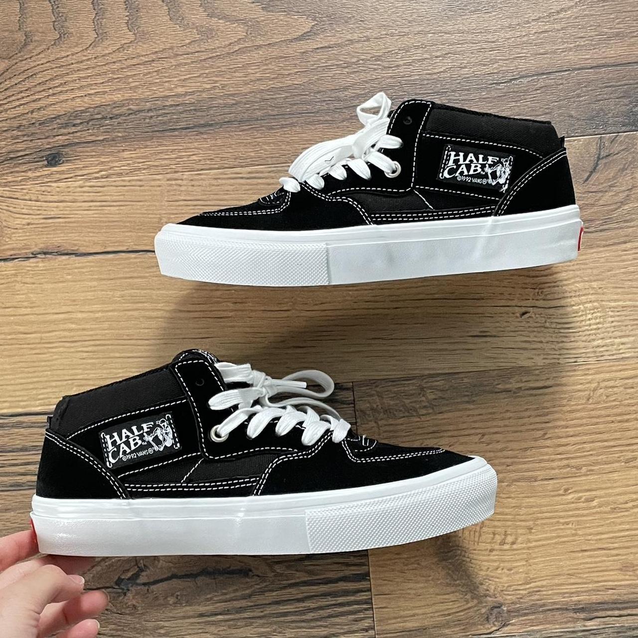 vans half cab skate shoes with pop cush insoles a... - Depop