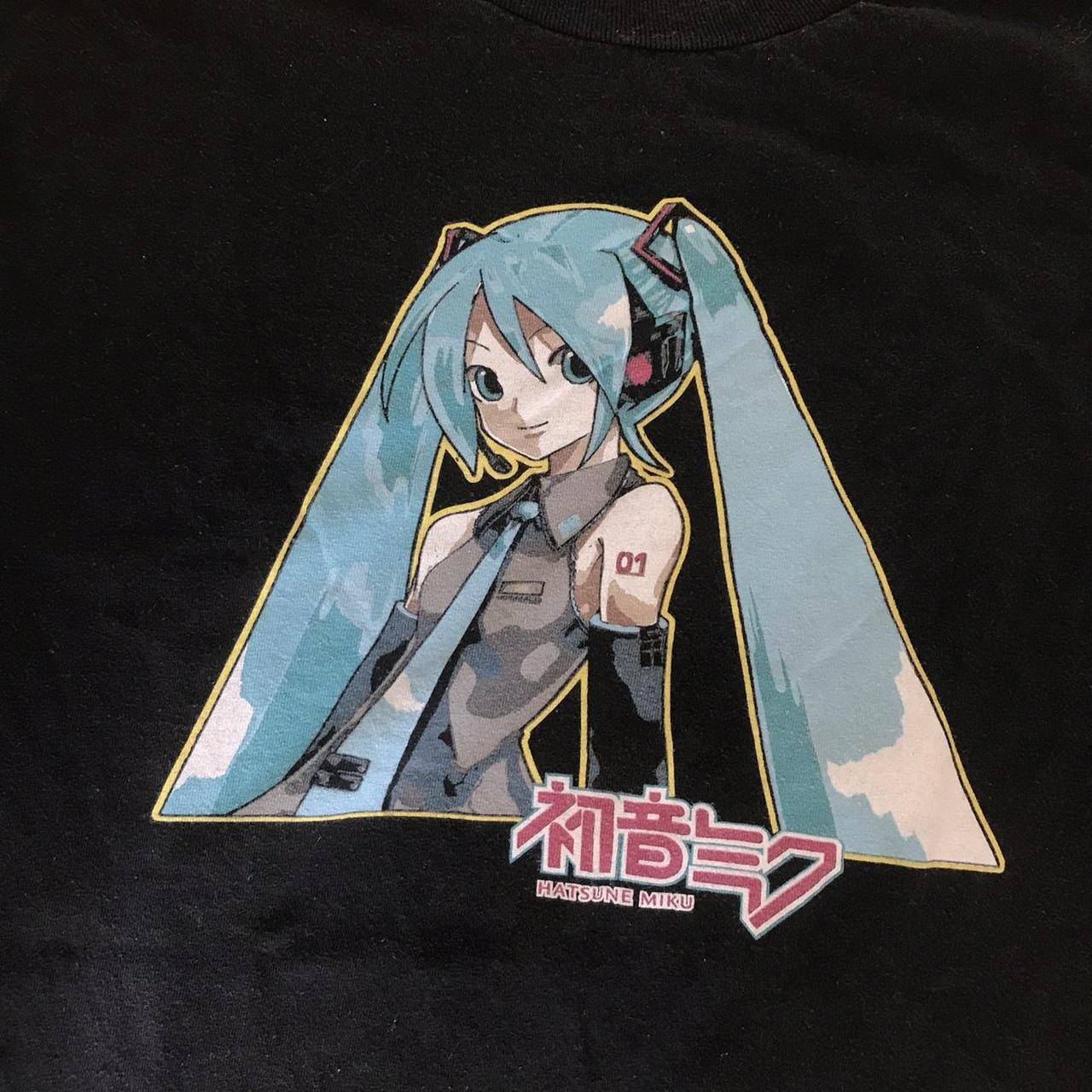 Vintage Hatsune Miku Tee Anime Crypton Graphic... - Depop