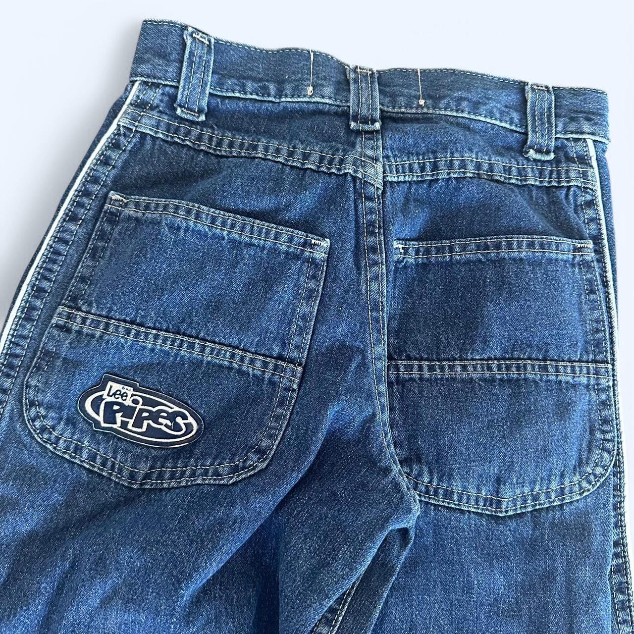 Vintage 90s Jnco Style Lee Pipes Baggy Denim Jeans... | Depop