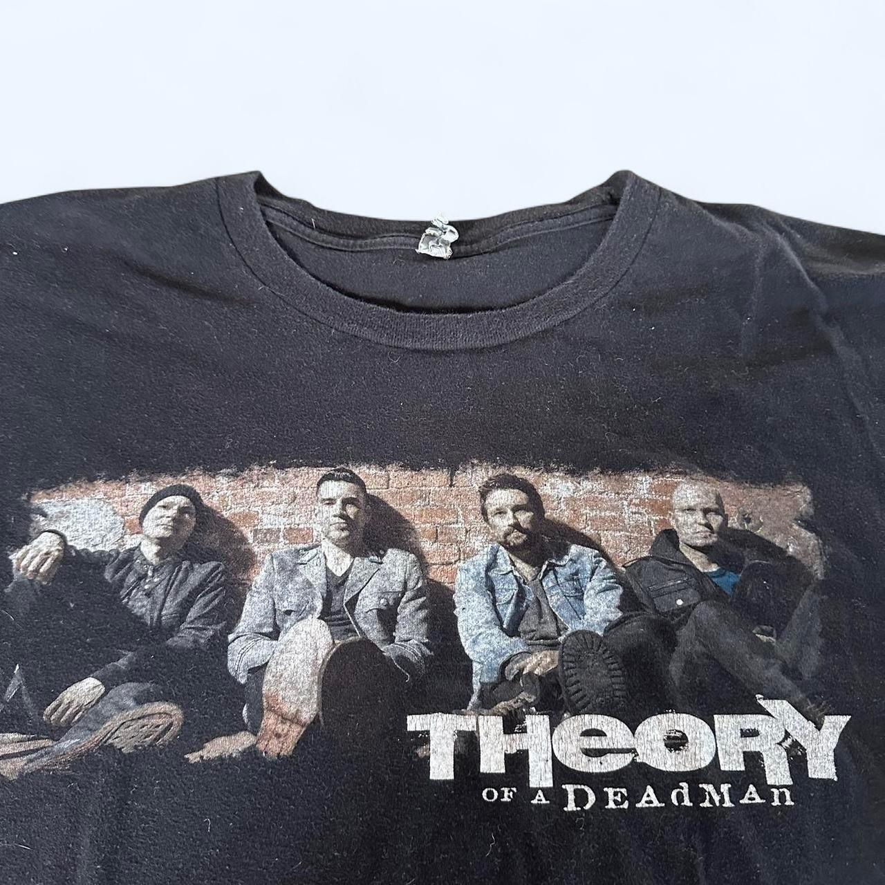 Theory Of a Deadman Band Tee Y2K Vintage 00s Scene... | Depop