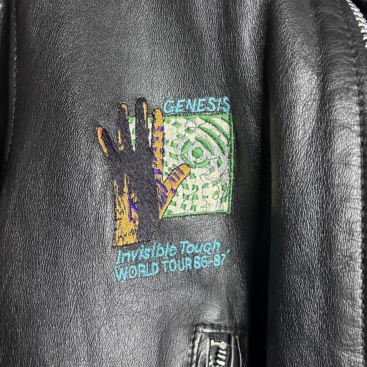 Men’s vintage large GENESIS leather tour jacket.... - Depop