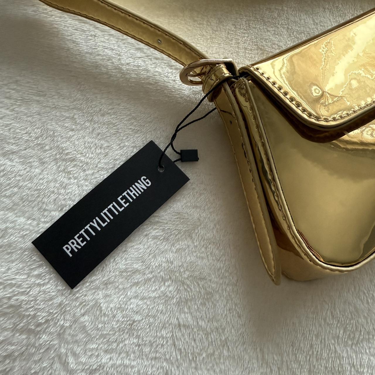 Pretty little thing - Gold glam bag #glamour... - Depop