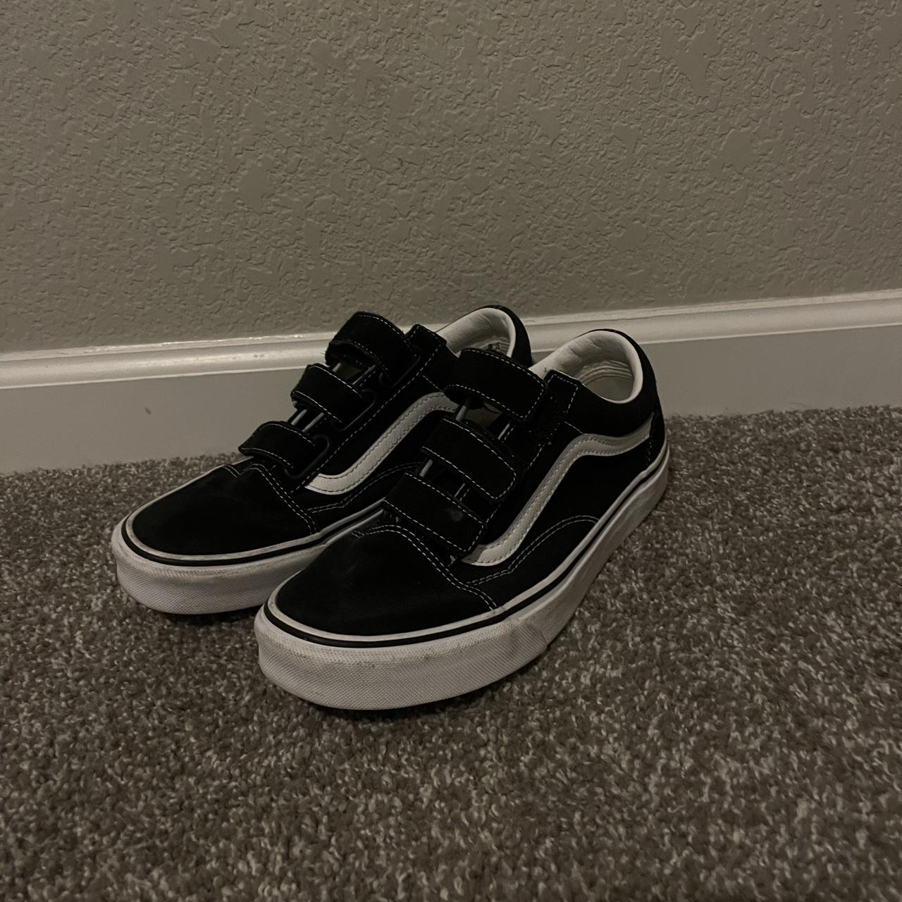 velcro strap vans size: 7 men & 8.5 women’s - Depop