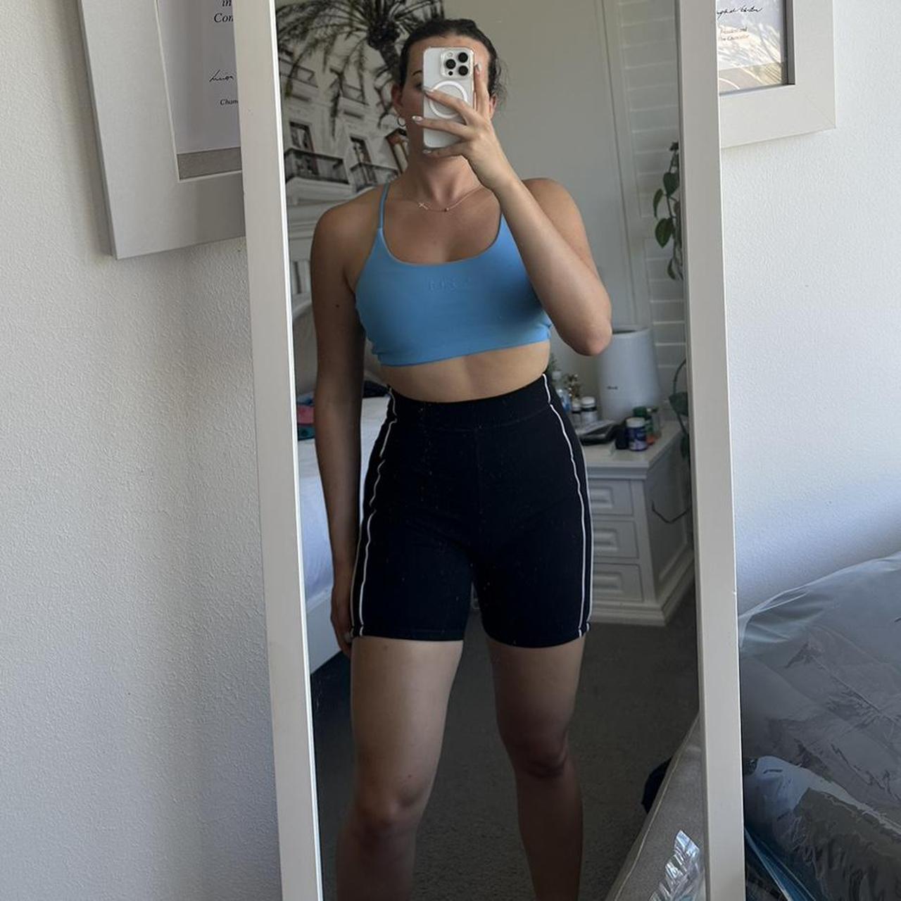 White fox activewear shorts - Depop