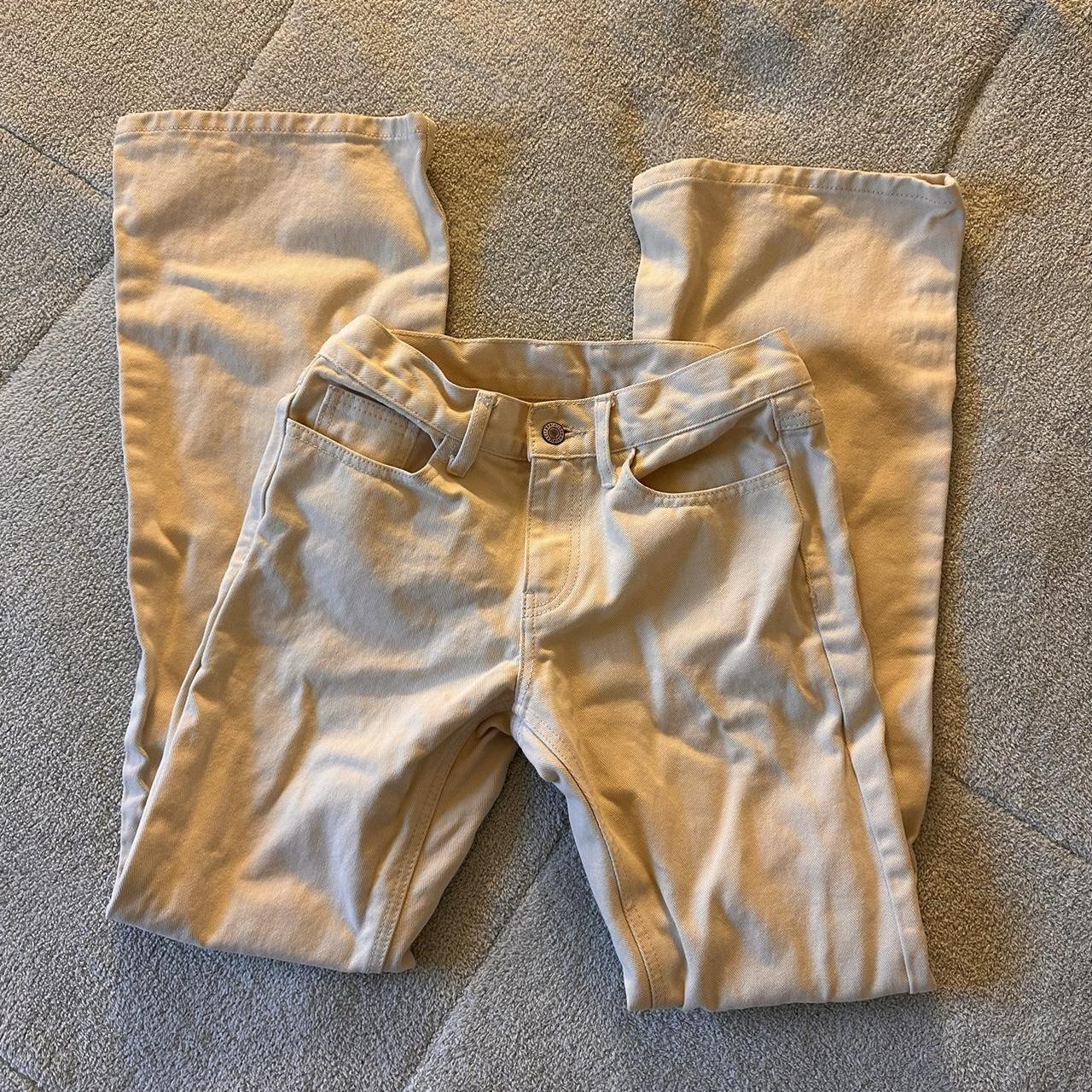 John Galt cream colored jeans Would best fit Small... - Depop