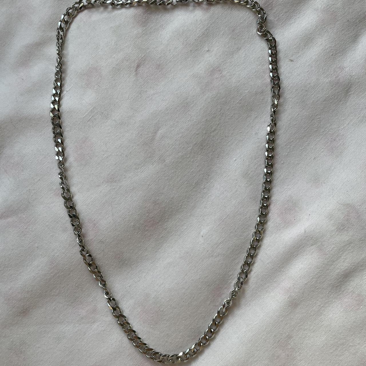 simple silver chain necklace length 24cm #minimalist - Depop