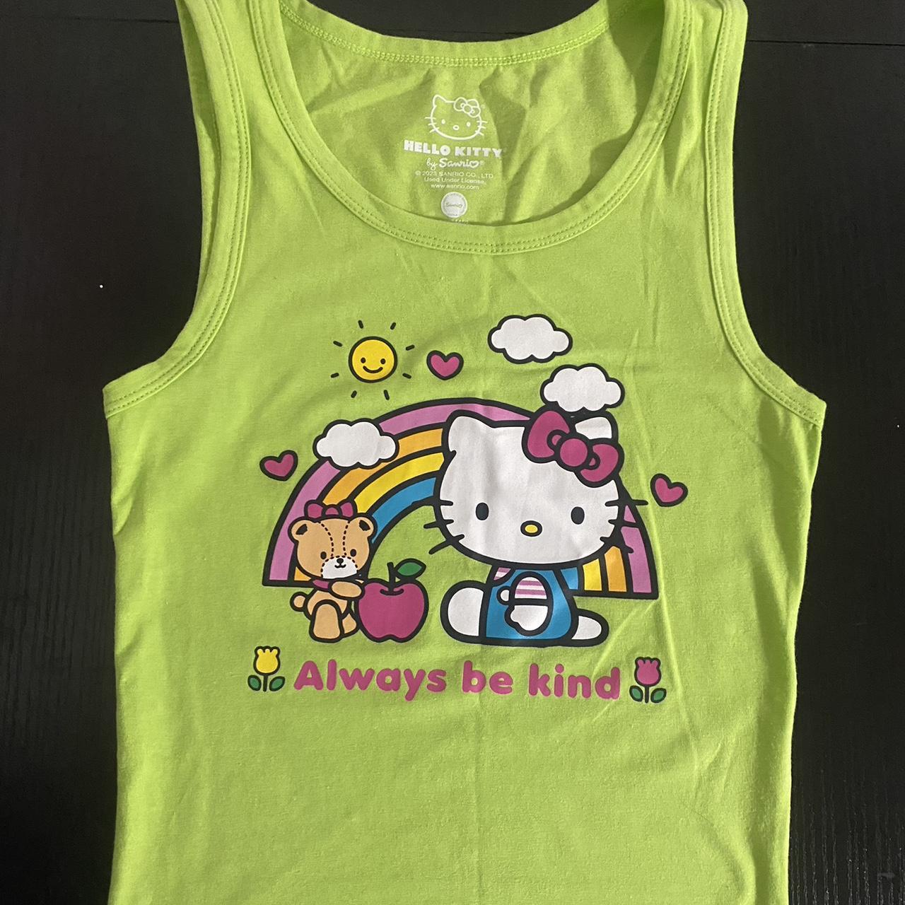 Hello Kitty tank cropped top never worn :) - Depop