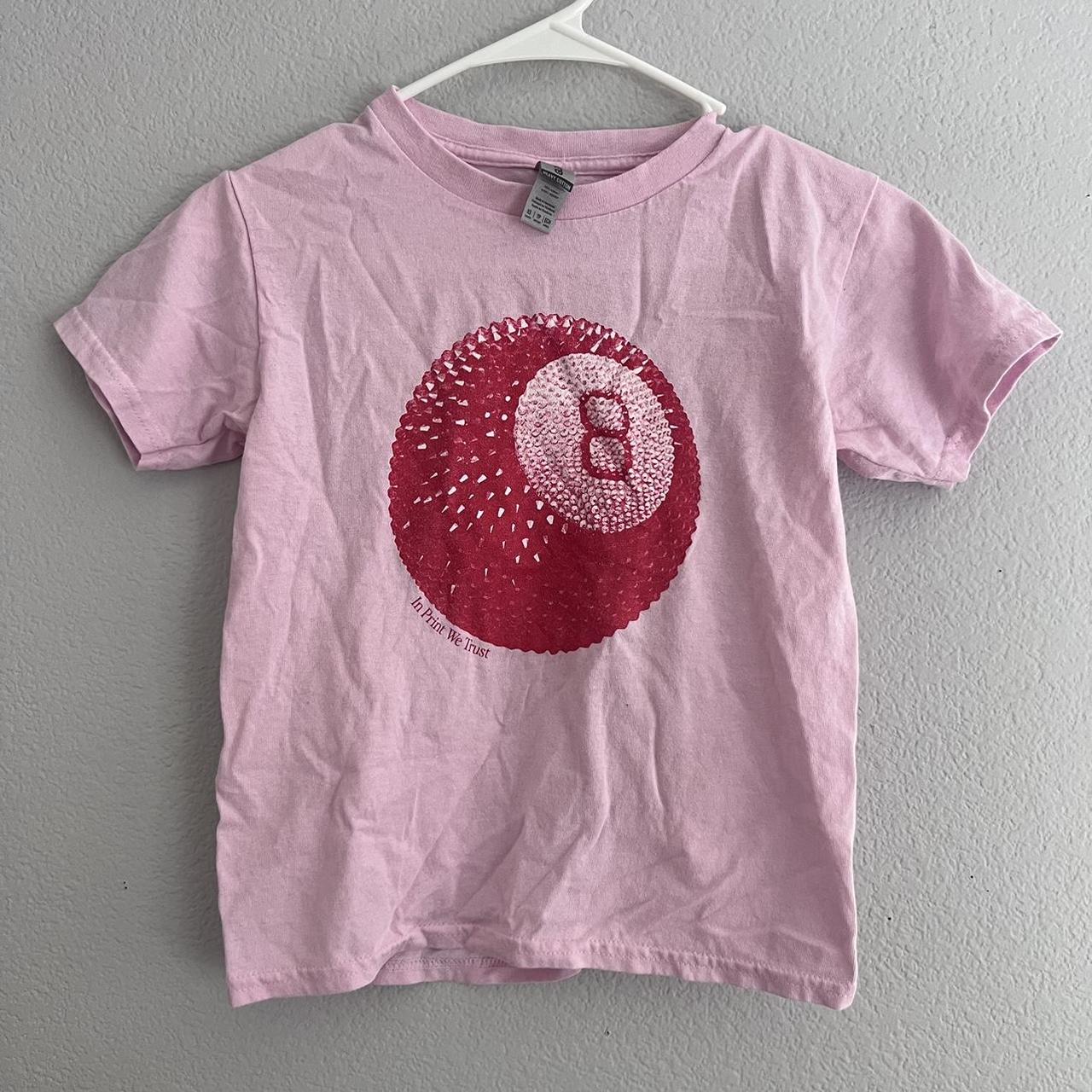 In Print We Trust 8 ball baby tee -worn once perfect... - Depop