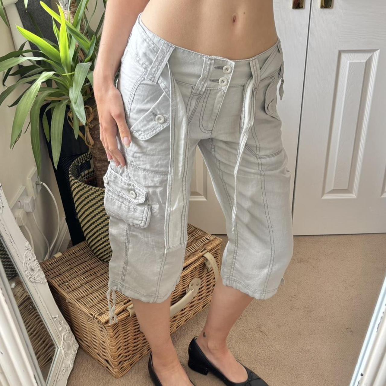 Old label M&S capris Linen, slim fit, utility /... | Depop