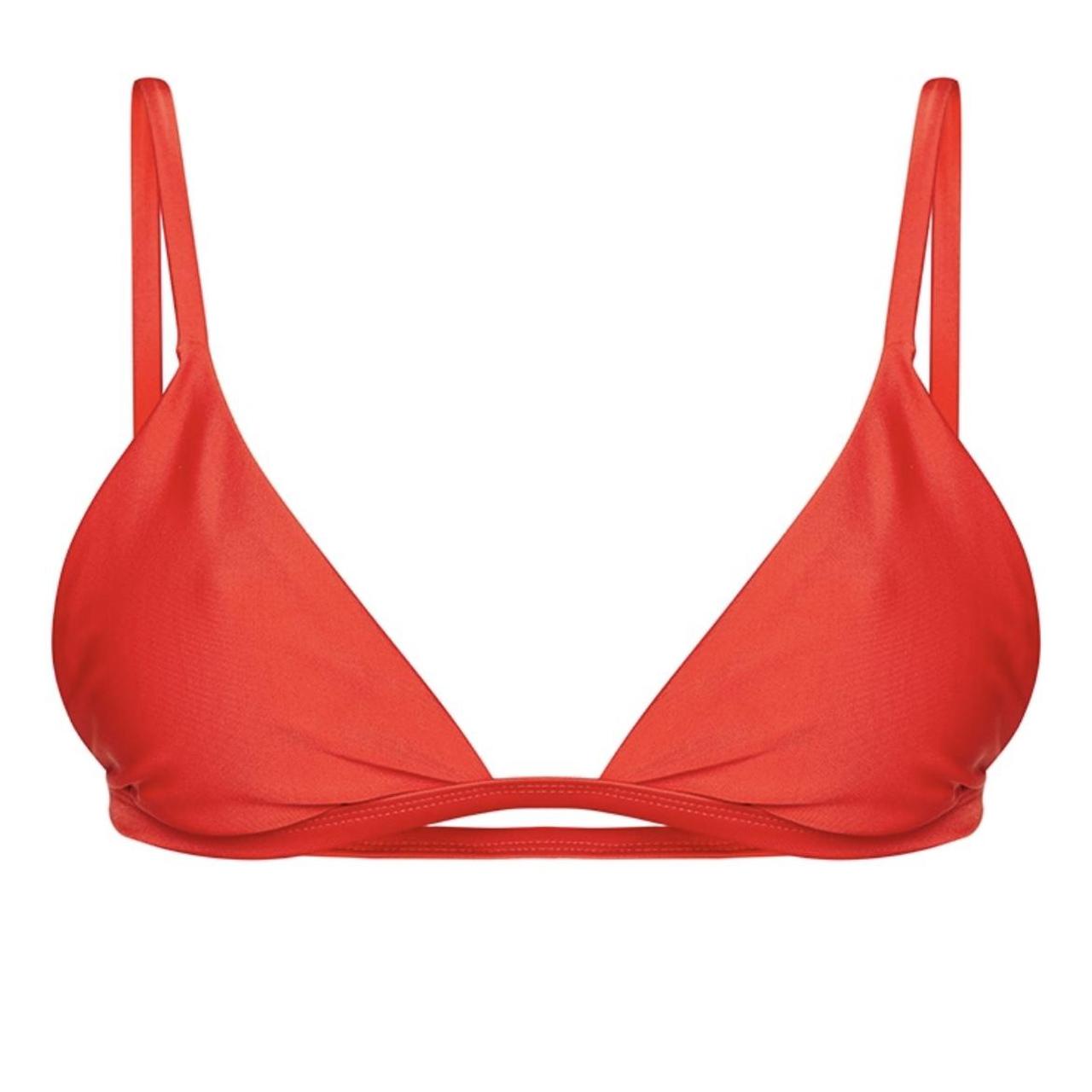 PLT red triangle bikini top💋 Selling matching... - Depop