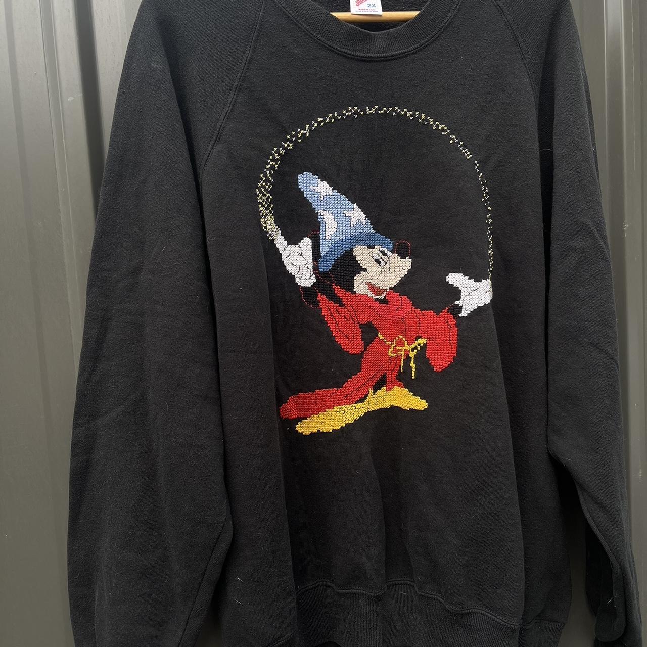 A very special hand embroidered vintage jumper with... | Depop