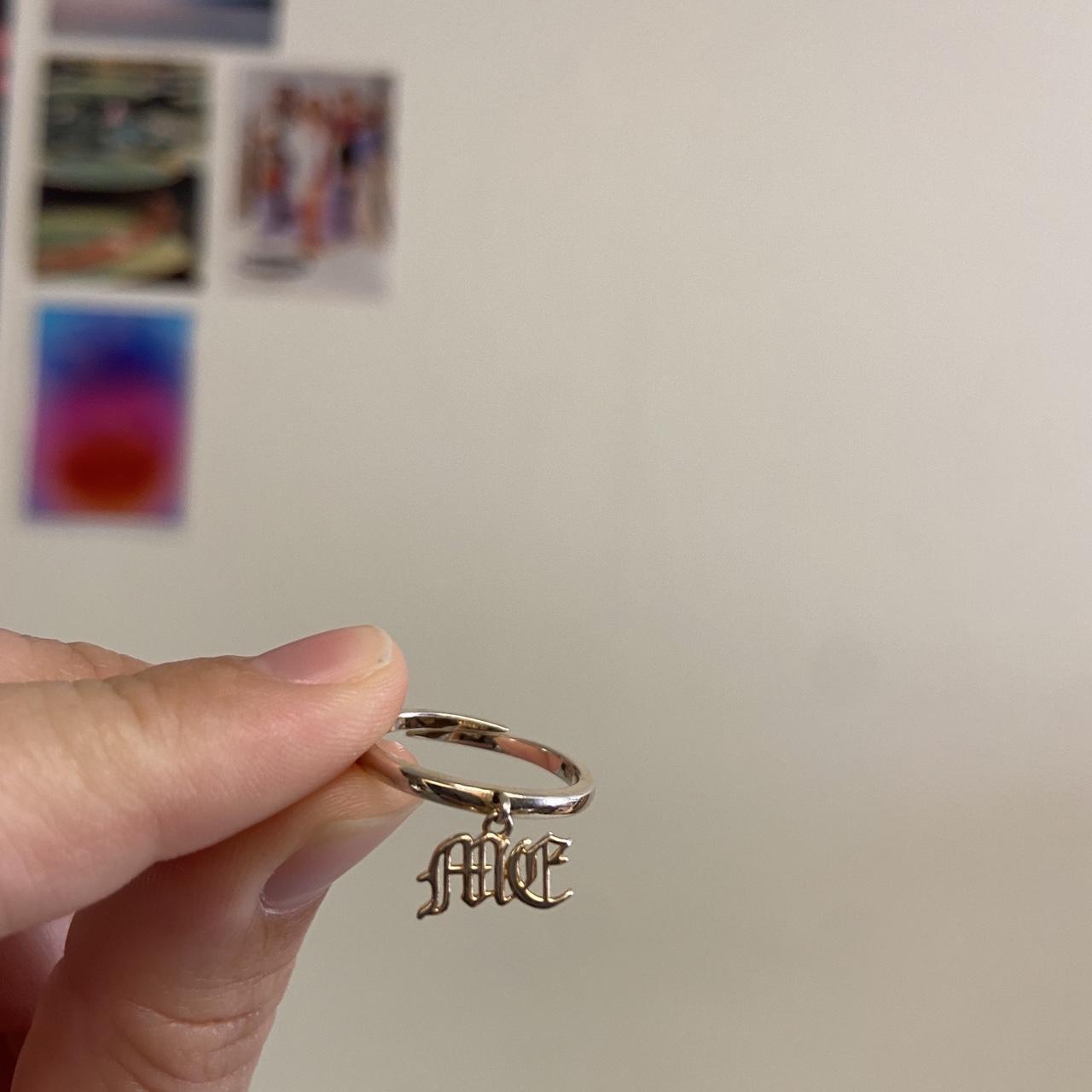 Gold Dangle Ring - in perfect condition. super... - Depop