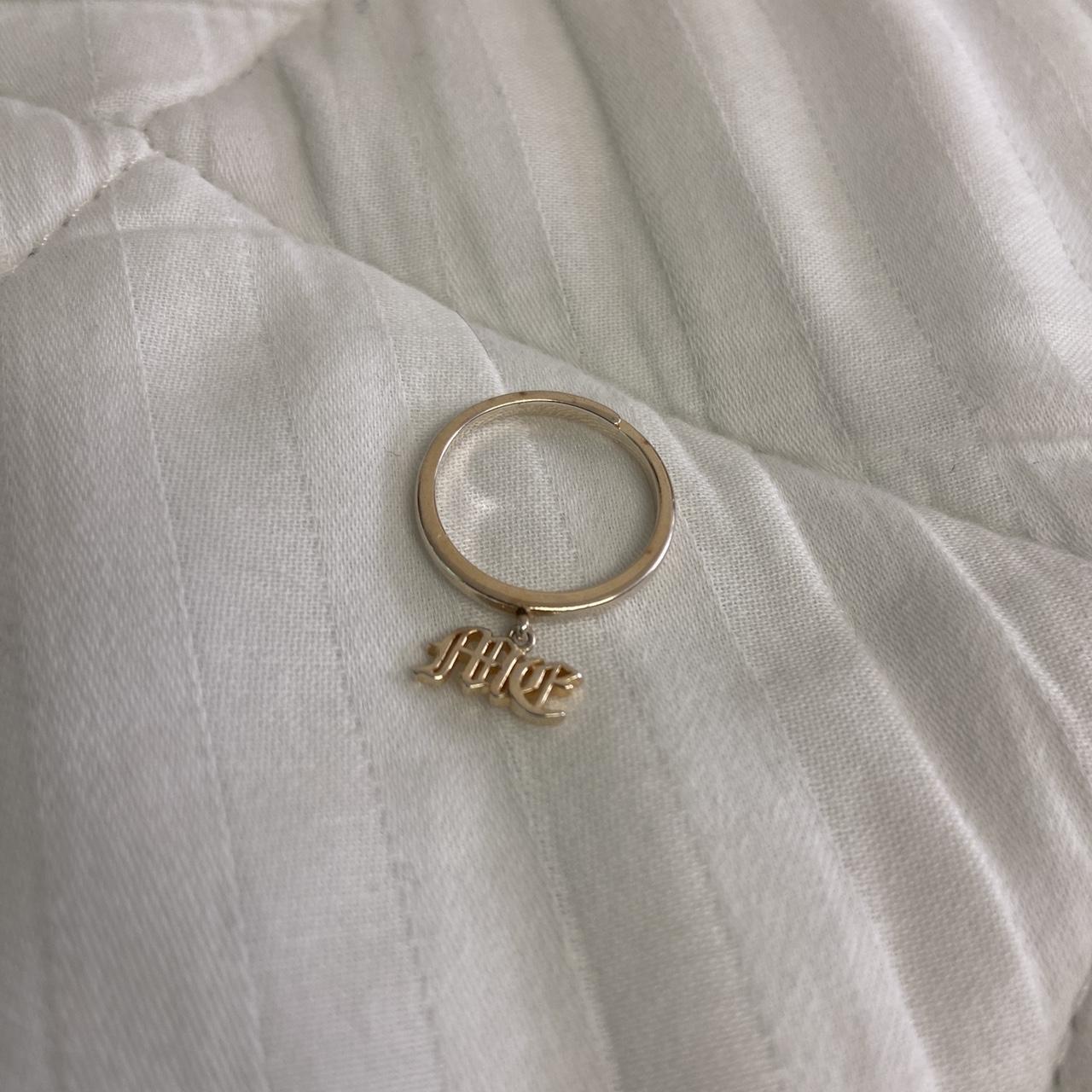 Gold Dangle Ring - in perfect condition. super... - Depop