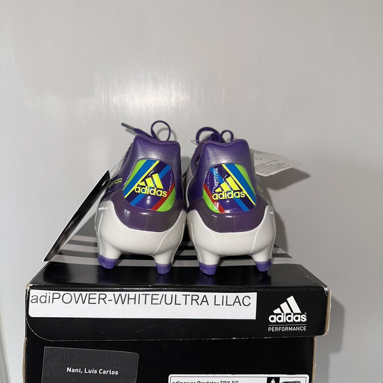 Adidas predator adipower white/ultra lilac Nani pro... - Depop