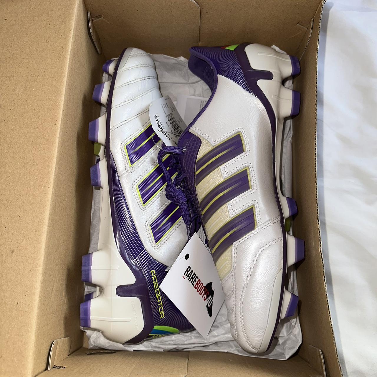Adidas predator adipower white/ultra lilac Nani pro... - Depop