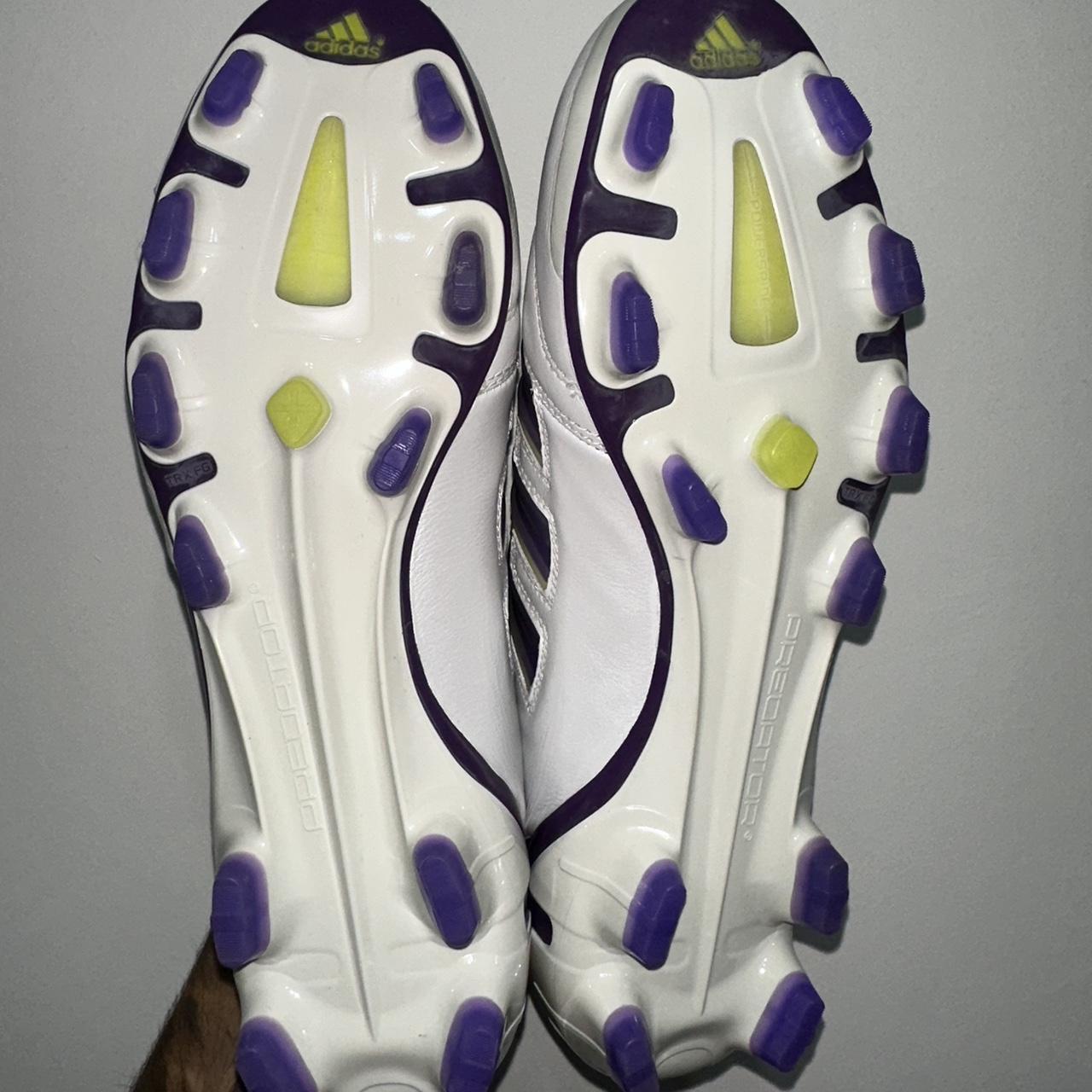 Adidas predator adipower white/ultra lilac Nani pro... - Depop