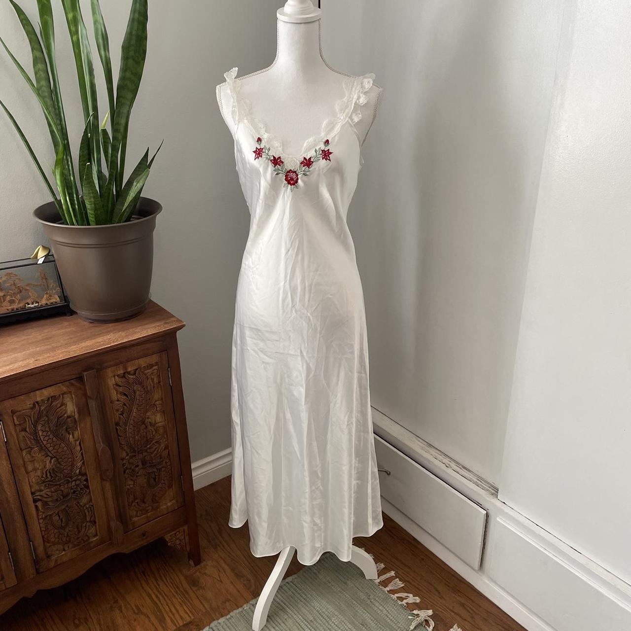 🤍Embroidered Nightgown🤍 Super cute long gown! Very... - Depop