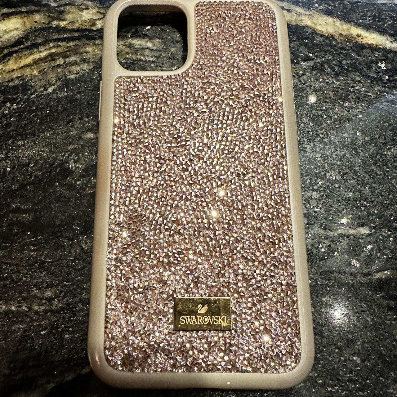 Swarovski bronze crystal case for iPhone. Used for... - Depop