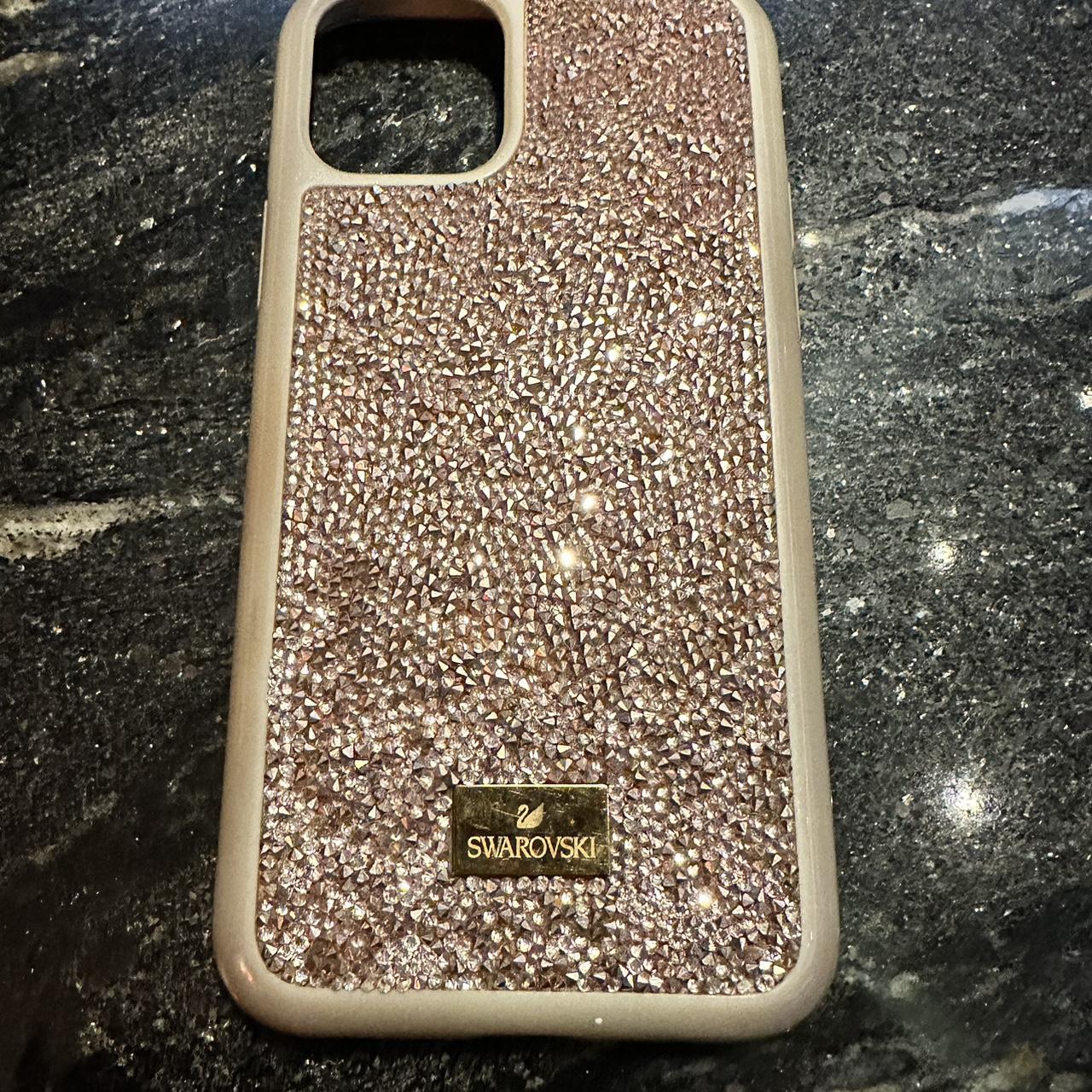 Swarovski bronze crystal case for iPhone. Used for... - Depop
