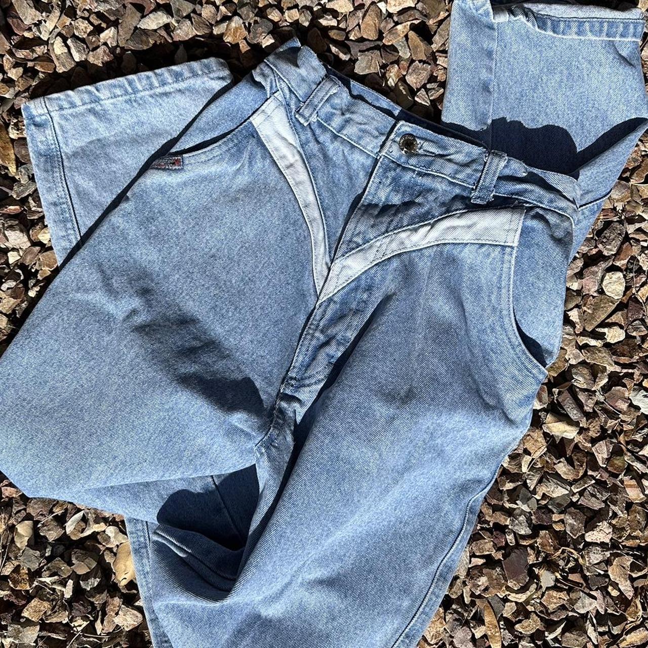 VINTAGE BLAZE DENIM JEANS 100% cotton Size 7/27... - Depop