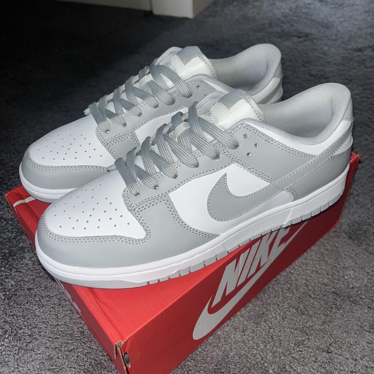Nike Grey Fog Dunks🐘 Size 8 & 10 available Brand... - Depop