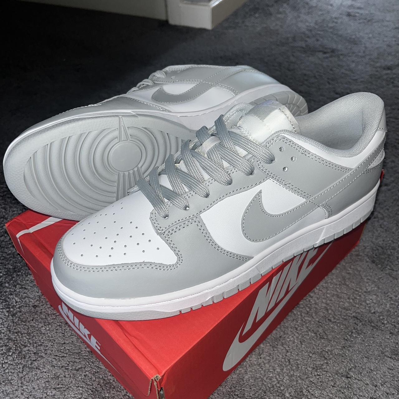 Nike Grey Fog Dunks🐘 Size 8 & 10 available Brand... - Depop