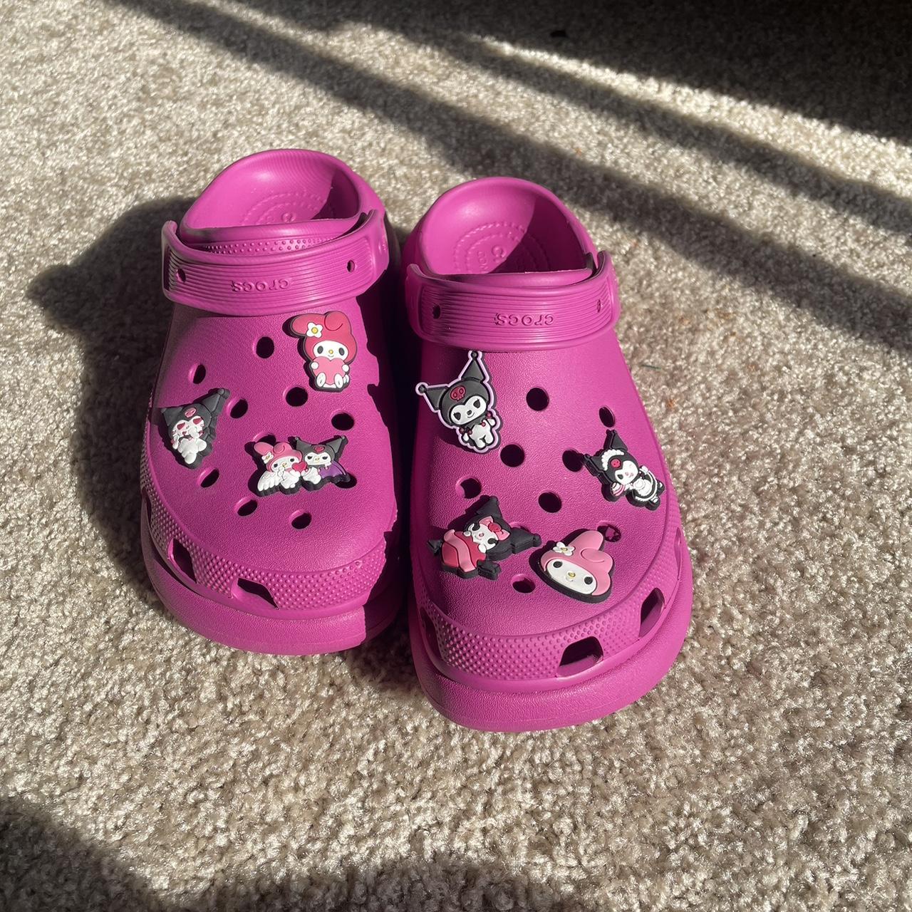 Platform Hello Kitty Crocs, size 9 in women’s. Comes... - Depop