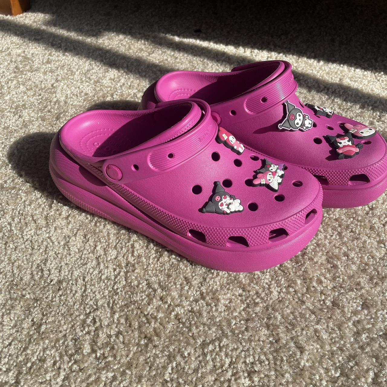 Platform Hello Kitty Crocs, size 9 in women’s. Comes... - Depop