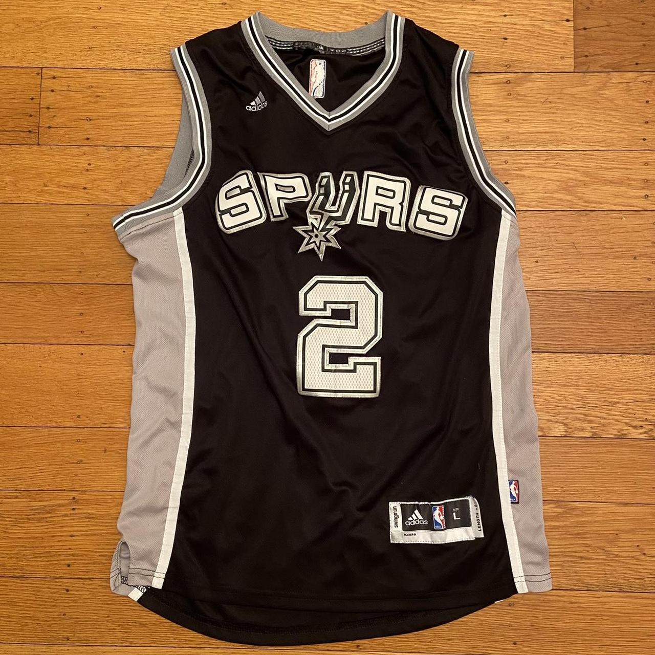 Large black/grey San Antonio spurs jersey Adidas,... - Depop