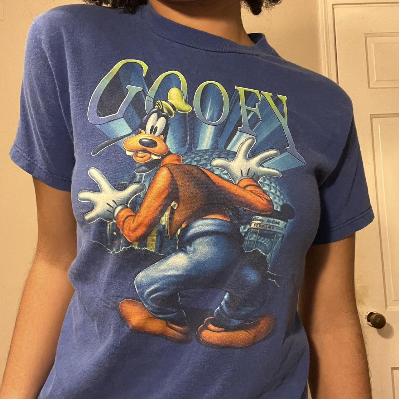 Sick vintage Goofy tee. Only flaw is a little hole... - Depop