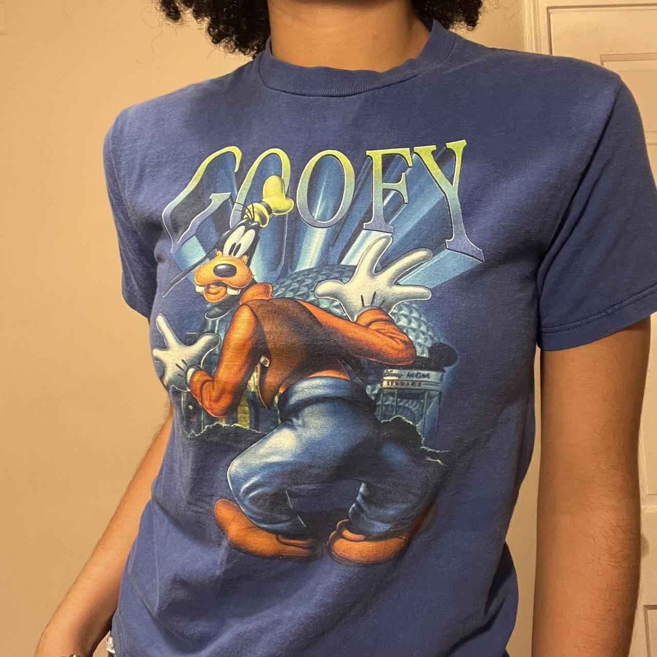 Sick vintage Goofy tee. Only flaw is a little hole... - Depop