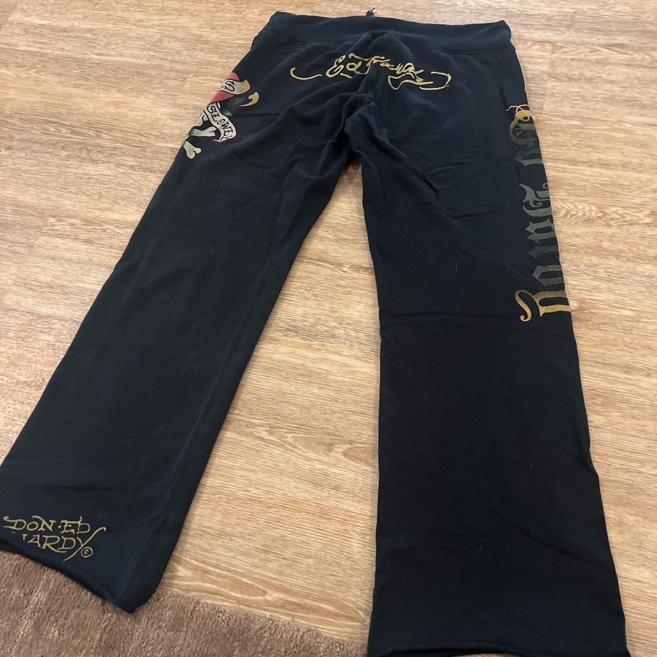 Ed hardy y2k tracksuit large hoodie medium pants ... - Depop