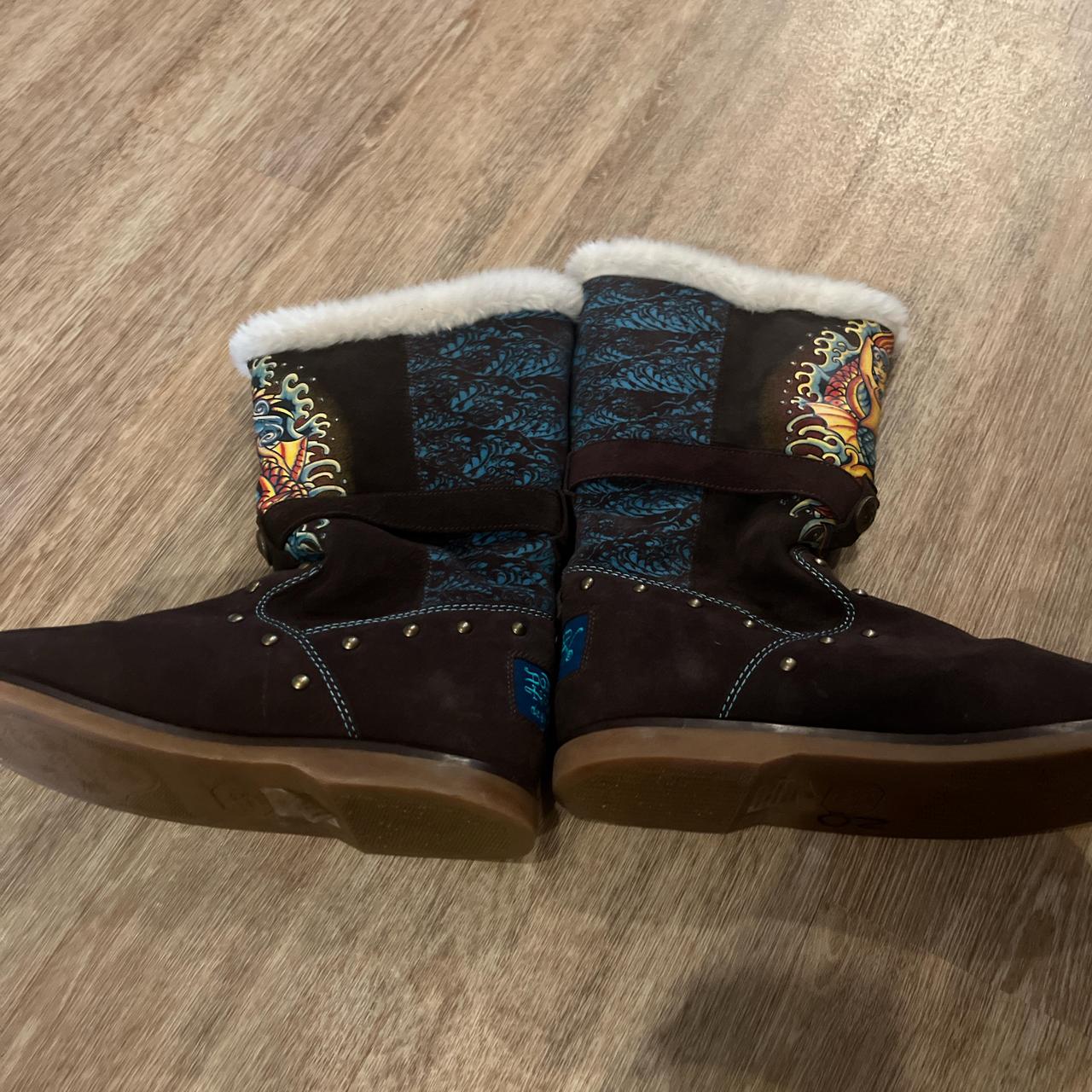 Ed hardy mermaid boots size 10 #edhardy... - Depop